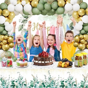 Sage Green Birthday Party Decorations, 172PCS Happy Birthday Party ...