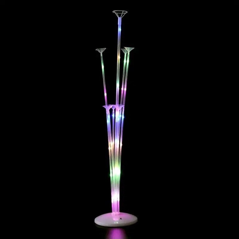 Light up Balloon Stand Kit-2 Set Clear Balloon Stand for Table, Floor ...