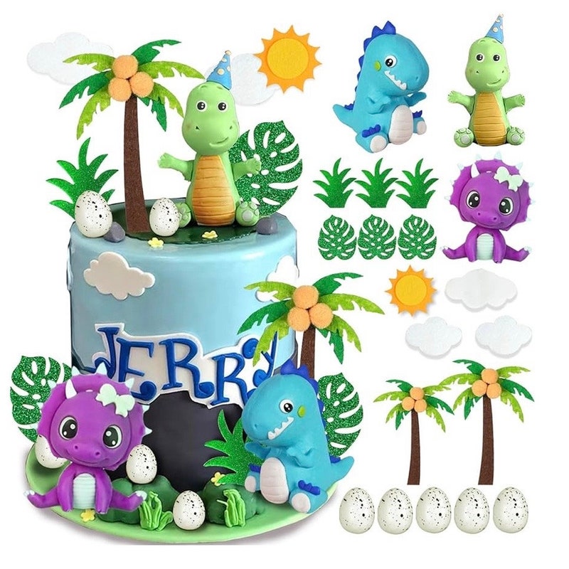 Dinosaur Cake Topper - Etsy