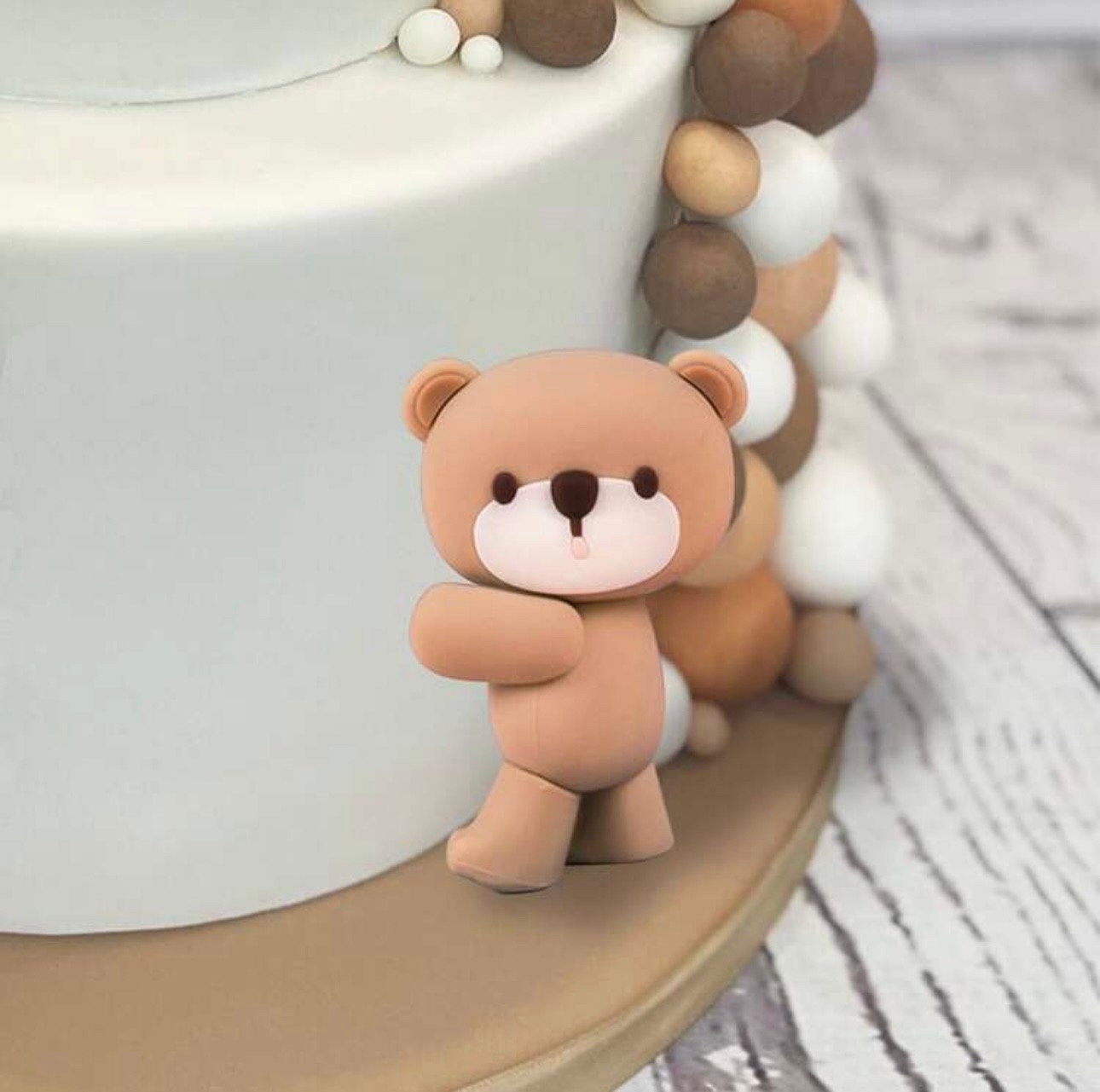 Teddy Bear Cake Toppers,bears Cake Decorations, Bear Birthday Cake ...