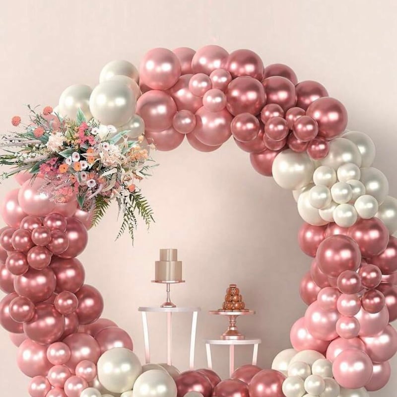 Rose Gold Balloon Décor - Etsy