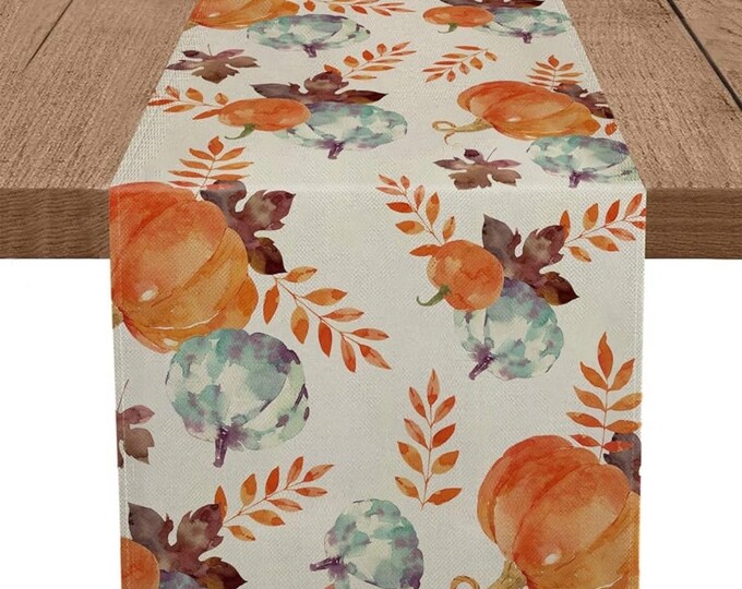 Fall Quilted Table Runner, Quilted Table Topper, Fall Autumn Décor ...
