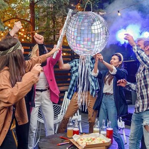 Disco Ball Piñata - Disco Party Decoration for Adult Birthday Party ...