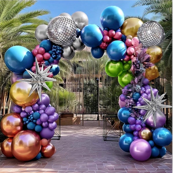 Gold Disco Ball Balloon Arch - Etsy