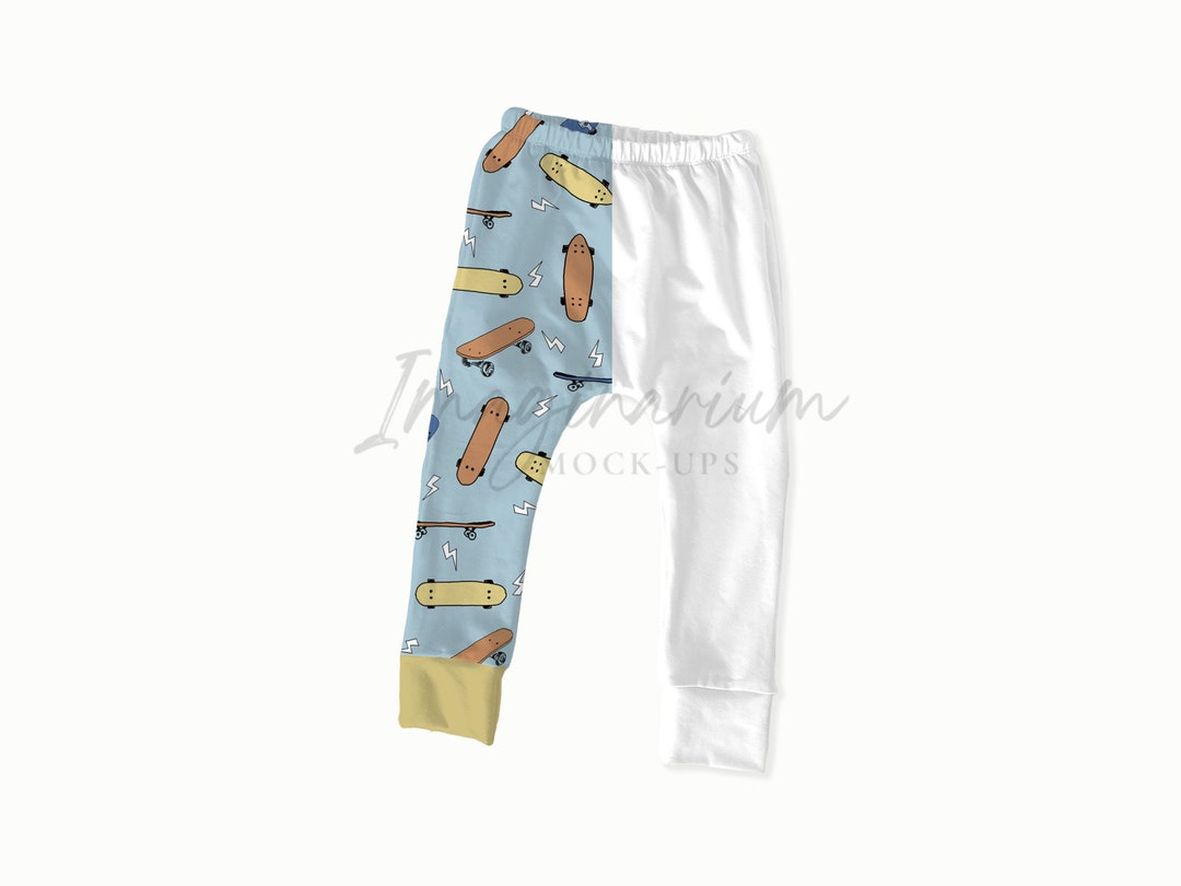 Elastic Waist Harem Pants Mock-up, Procreate Customizable Mock-up ...