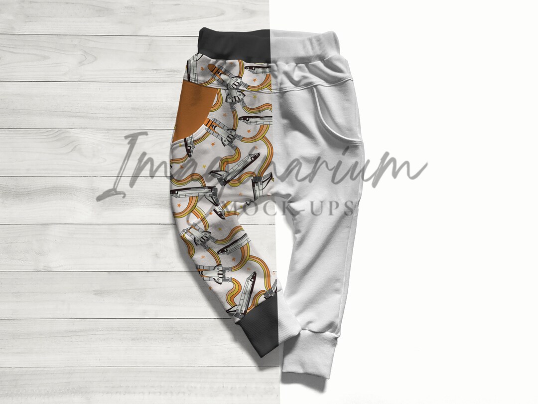Nap Jogger Pants Mock Up, Elastic Waist Jogger Mockup, Realistic Jogger ...