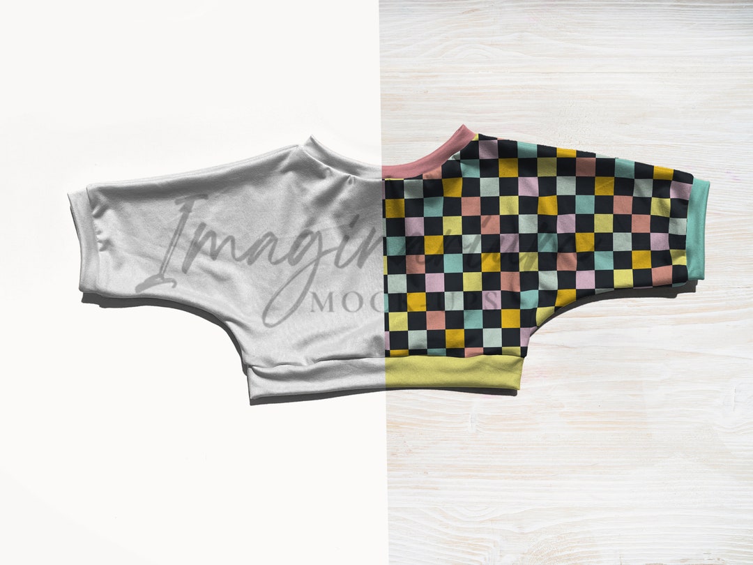 Lounge Crop Top Mock Up, Crop Top Mock-up, Long Sleeve Shirt Realistic ...