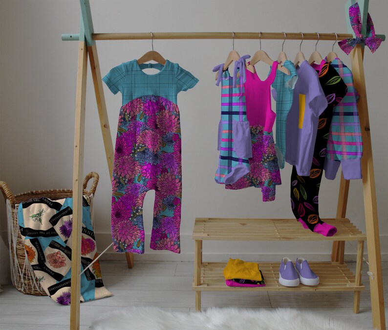 Clothing Rack Realistic Mockup, Hanging Clothes Display, Samantha Marie ...