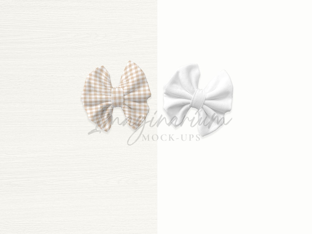 Piggie Bows Mock Up, Small Bows Mock Ups, Customizable Bows Mock-up for ...