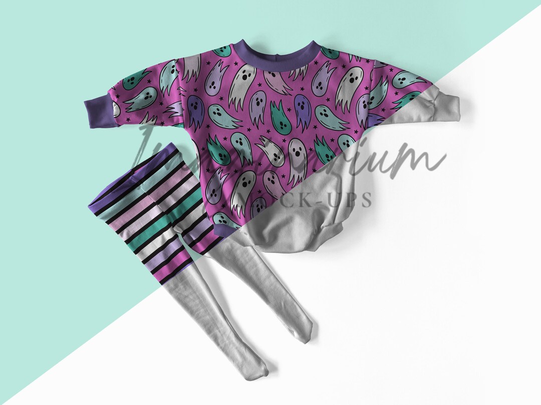 Sweater Romper and Tights Outfit Mockup, Realistic Photoshop Mockup ...