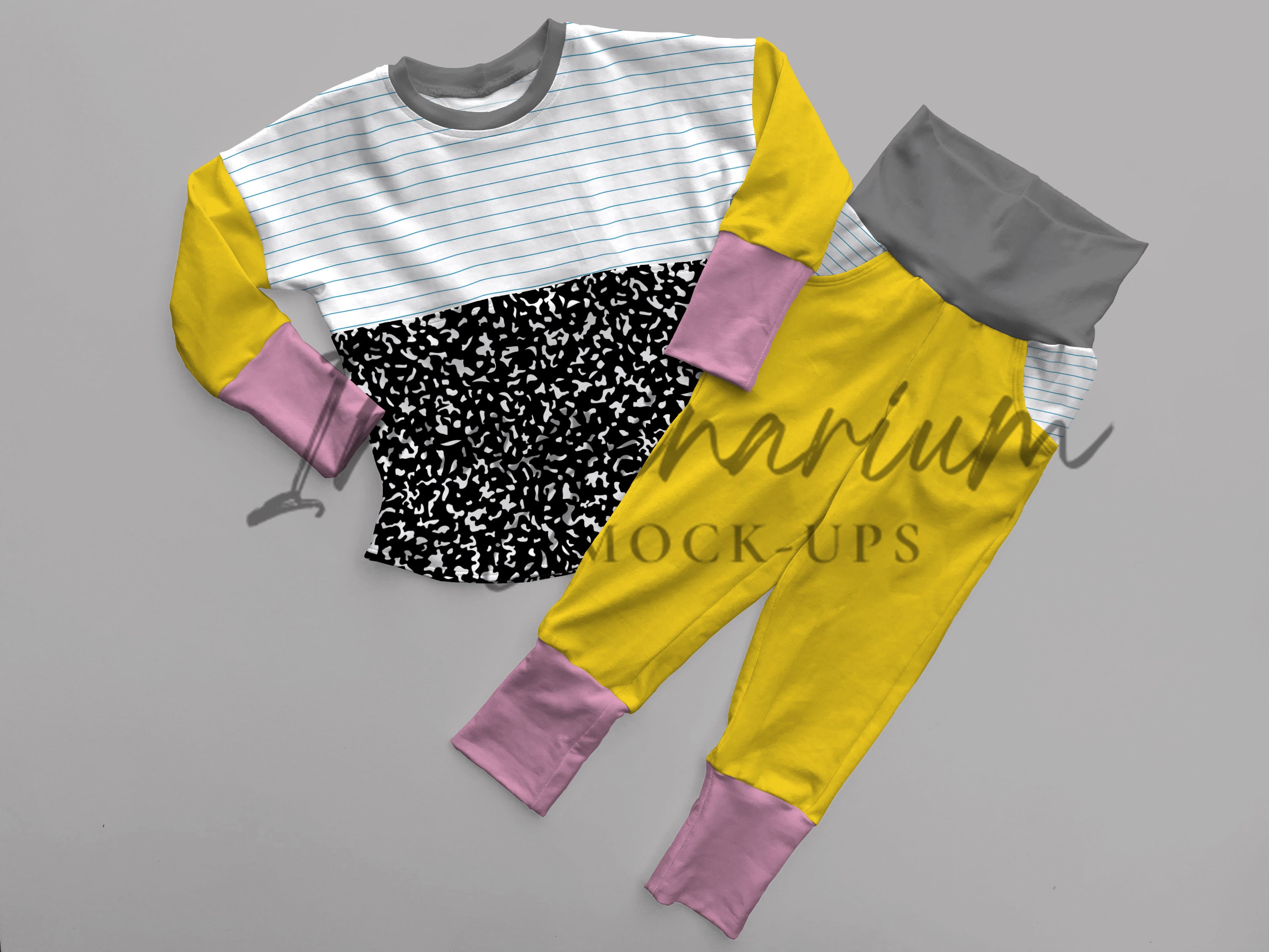 Grow With Me Outfit Mock Up Long Sleeve Dolman Top and Jogger - Etsy