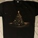 Handpainted Bleached Christmas Tree on T-shirt, Festive Hand Painted ...