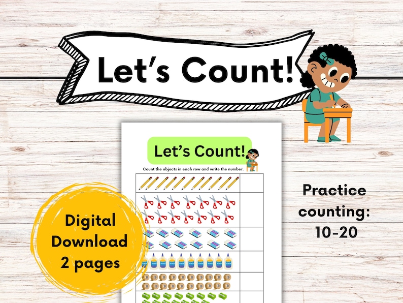 Let's Count 10-20! - Etsy