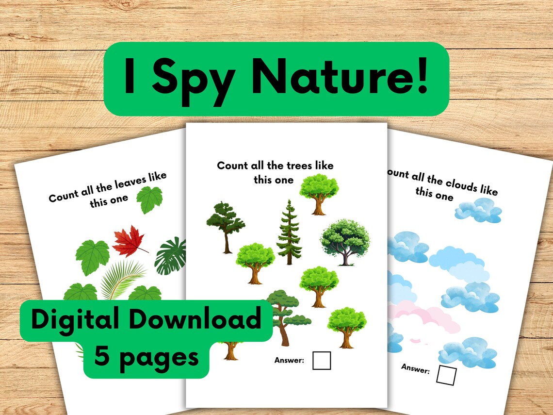 I Spy Nature! - Etsy