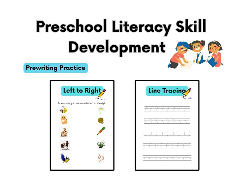 Preschool Literacy Skill Development - Etsy