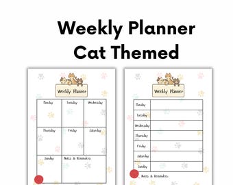 Weekly Planner Editable Fillable Printable. Weekly Planning. Weekly ...