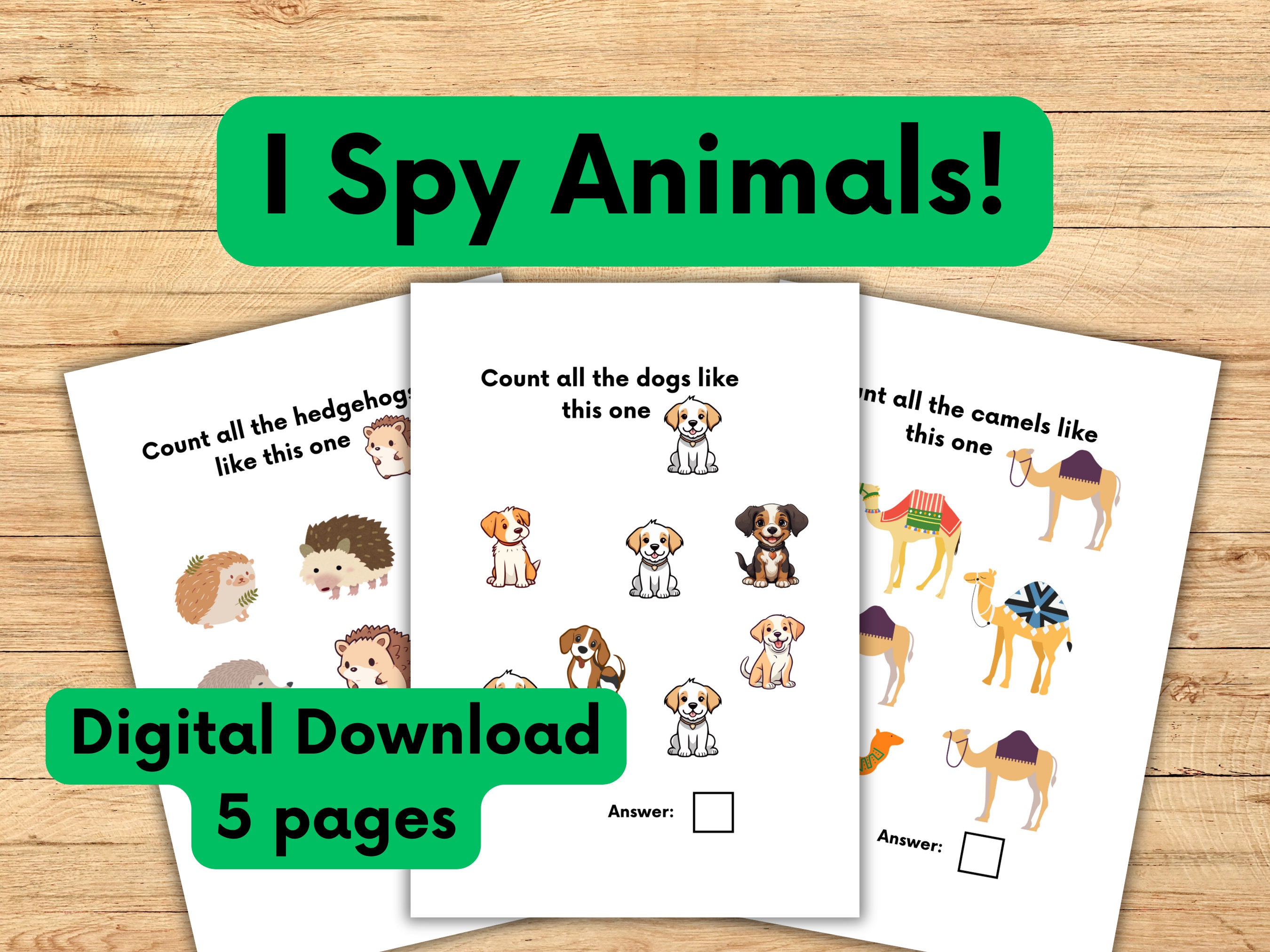 I Spy Animals! - Etsy