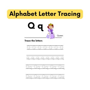 Alphabet Tracing Worksheets - Etsy