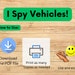 I Spy Vehicles! - Etsy