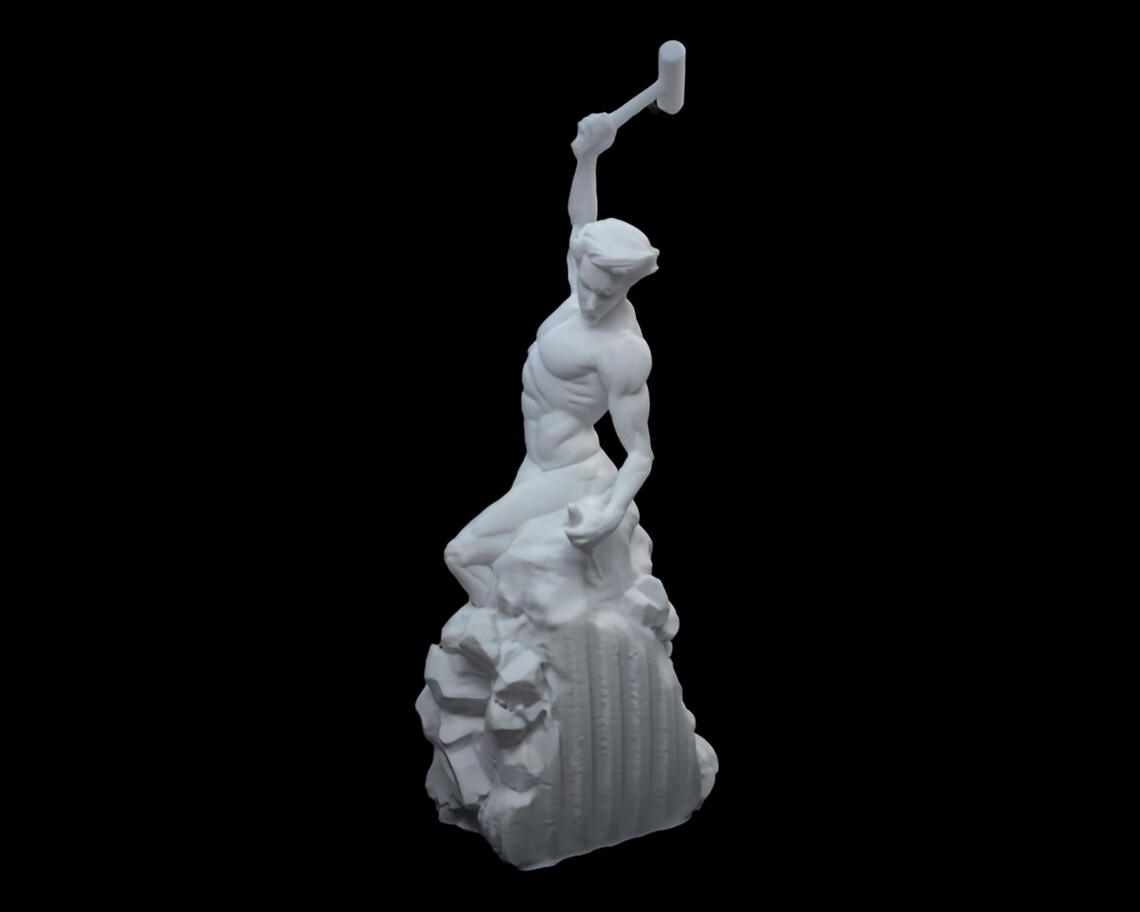 Ancient Self Made Man Sculpture 3D Printed Statuegarden - Etsy Australia