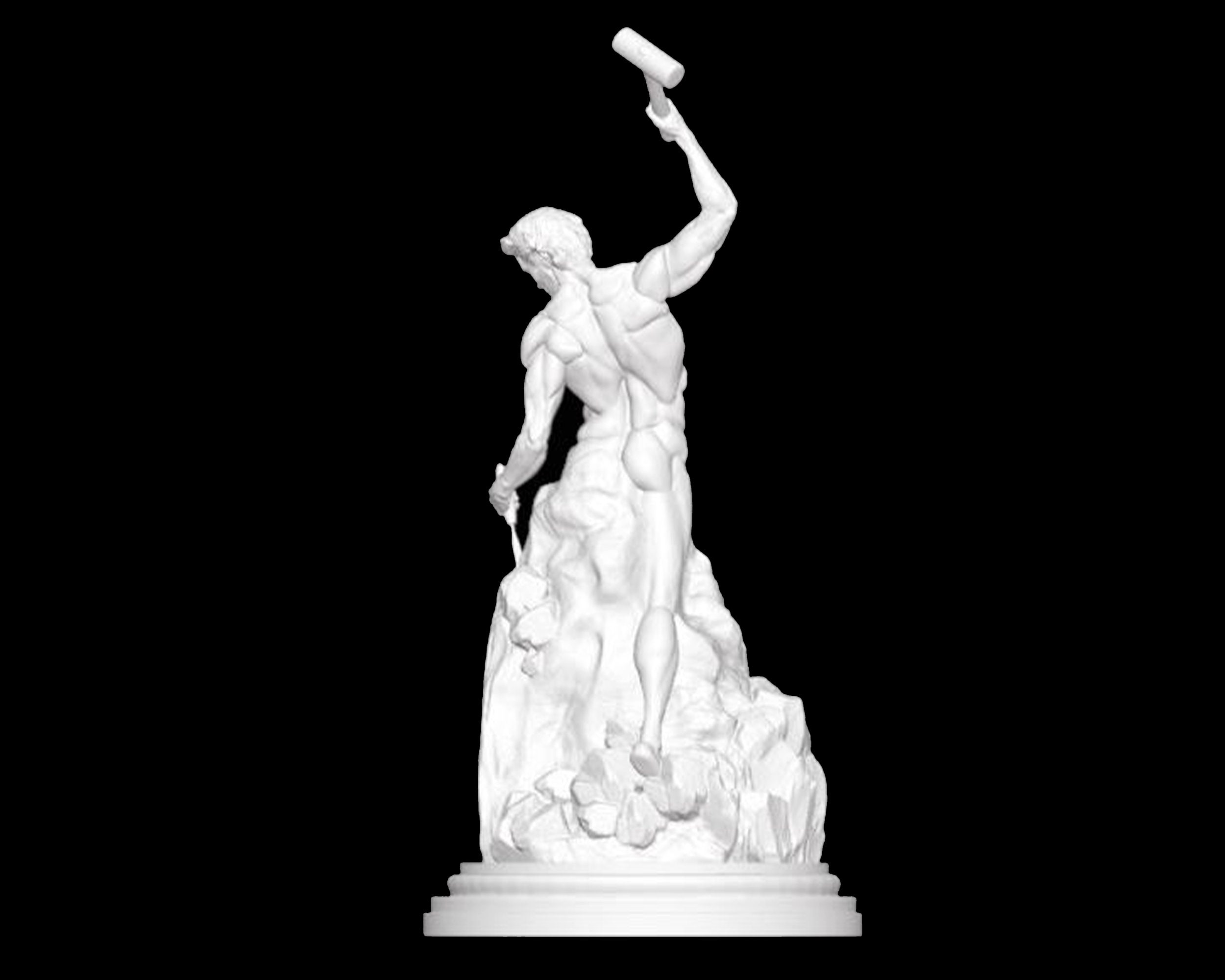 Self Made Man Sculpture Ancient Self Made Man Statue 3D Printed Statue ...