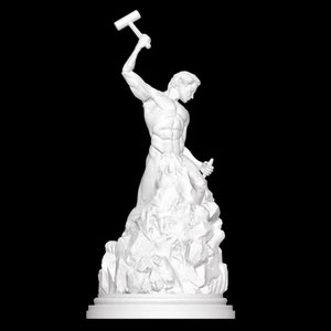 Self Made Man Sculpture Ancient Self Made Man Statue 3D Printed Statue ...