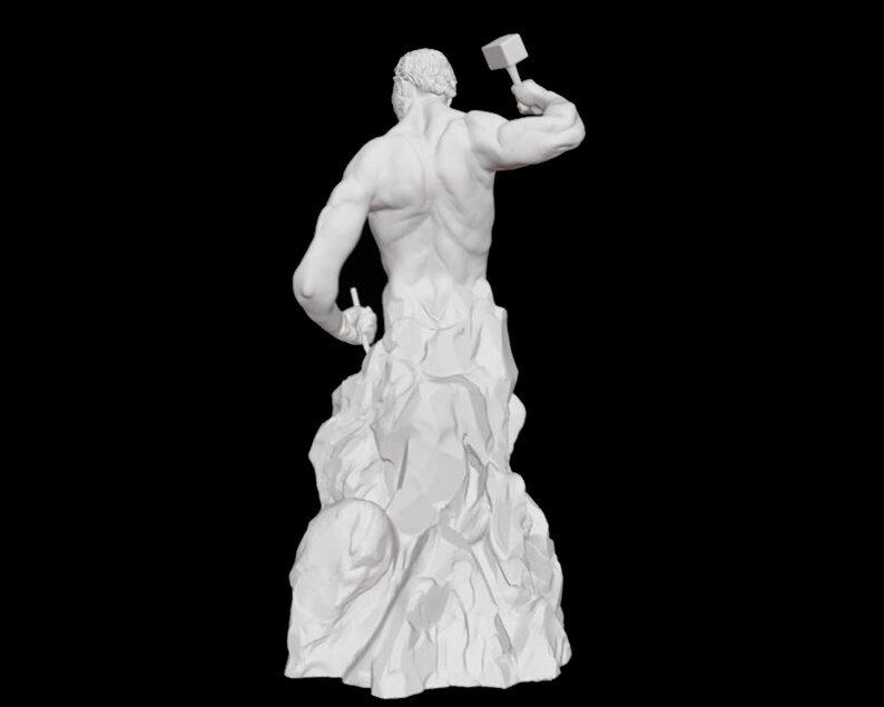 Masculine Self Made Man Sculpture3d Printed Statue,garden Sculpture ...