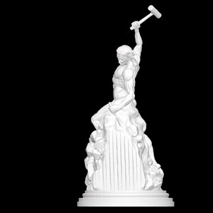 Self Made Man Sculpture Ancient Self Made Man Statue 3D Printed Statue ...