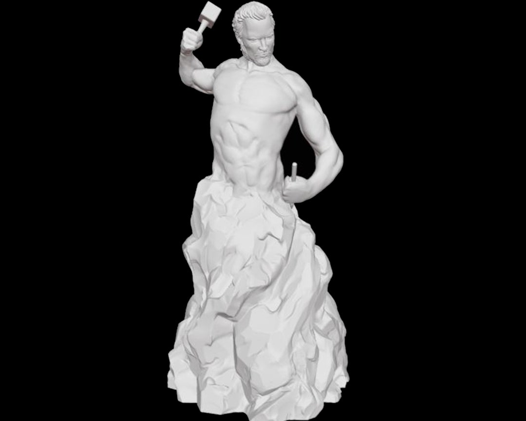 Masculine Self Made Man Sculpture3d Printed Statue,garden Sculpture ...
