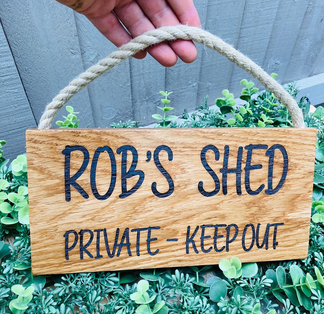 SOLID OAK Wooden Sign Personalised Sign Engraved Handmade High Quality ...