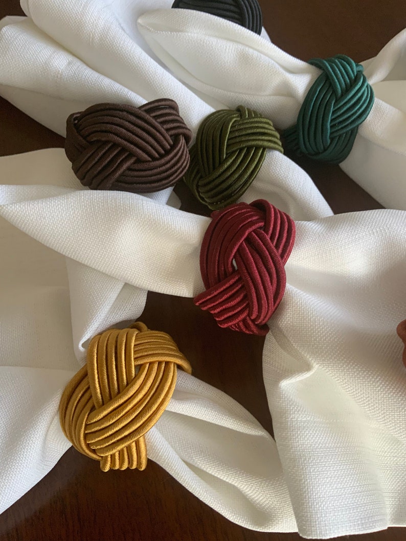 Handcrafted Ryon Knot Napkin Rings | Organization,party,wedding ...