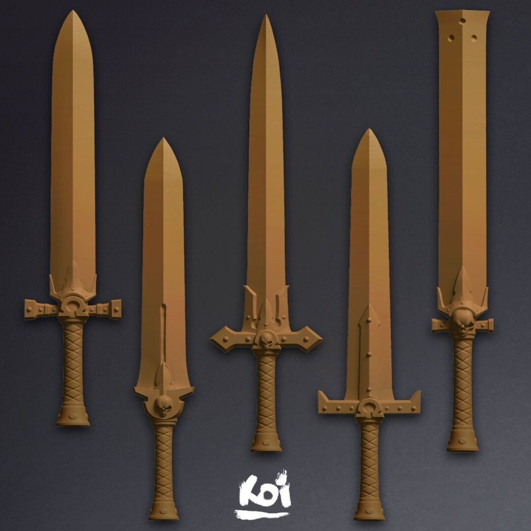 Swords of Justice - Weapon Set | 32mm | Bits | Space | Wargaming ...