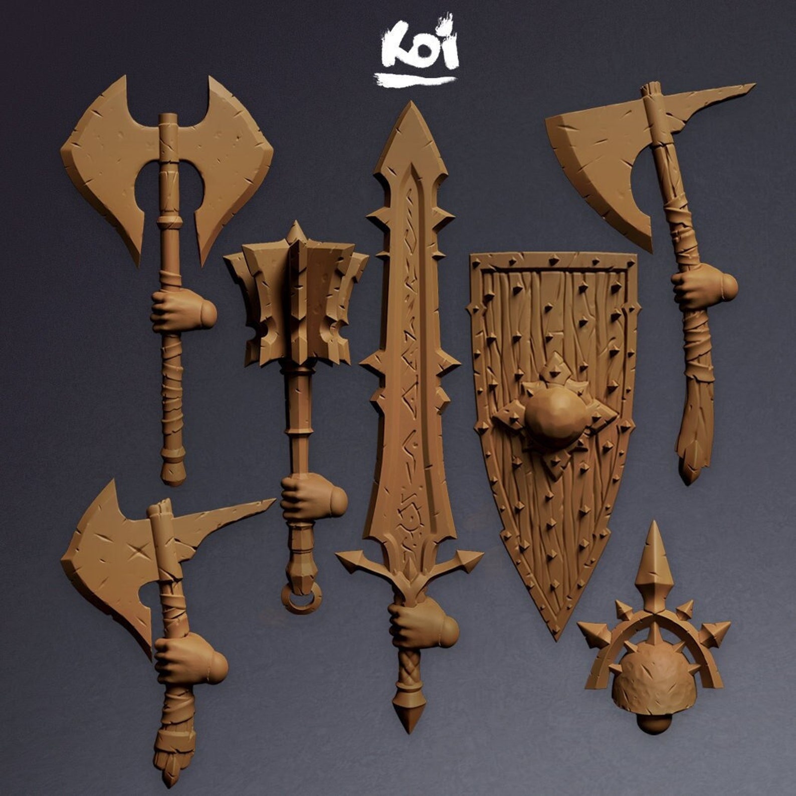 Ravagers of the North - 7 Weapons Pack | 32mm | Custom | Rpg | Tabletop ...