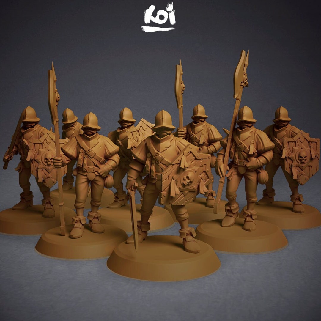 Guildmarch Militia - Infantry | 32mm | Miniature | Tabletop | Wargaming ...