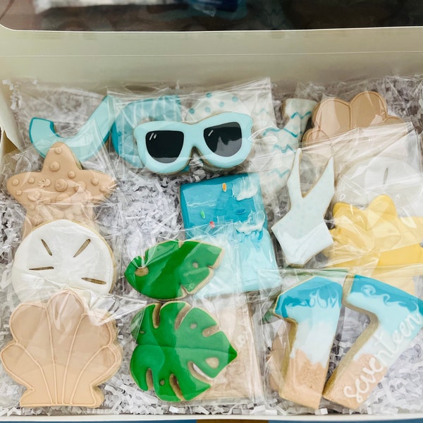 Beach Theme Cookies - Etsy