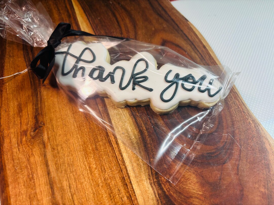 Thank You Sugar Cookies – Personalized Gift for Clients, Teachers ...