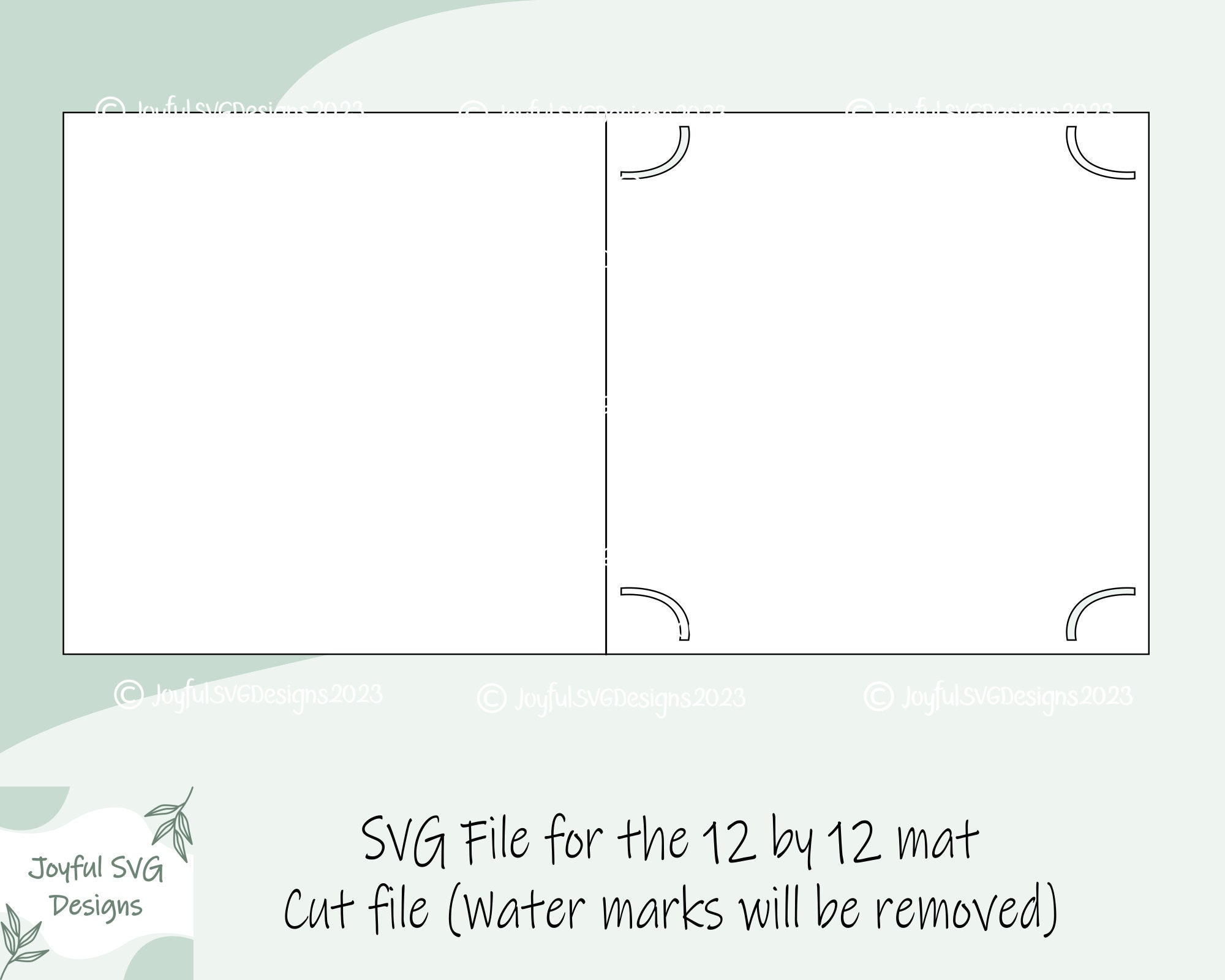 SVG: S40 Insert Card Corners Template SVG, DIY Card Template, 4.75 ...