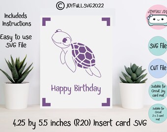 Happy Birthday Turtle Card - Etsy