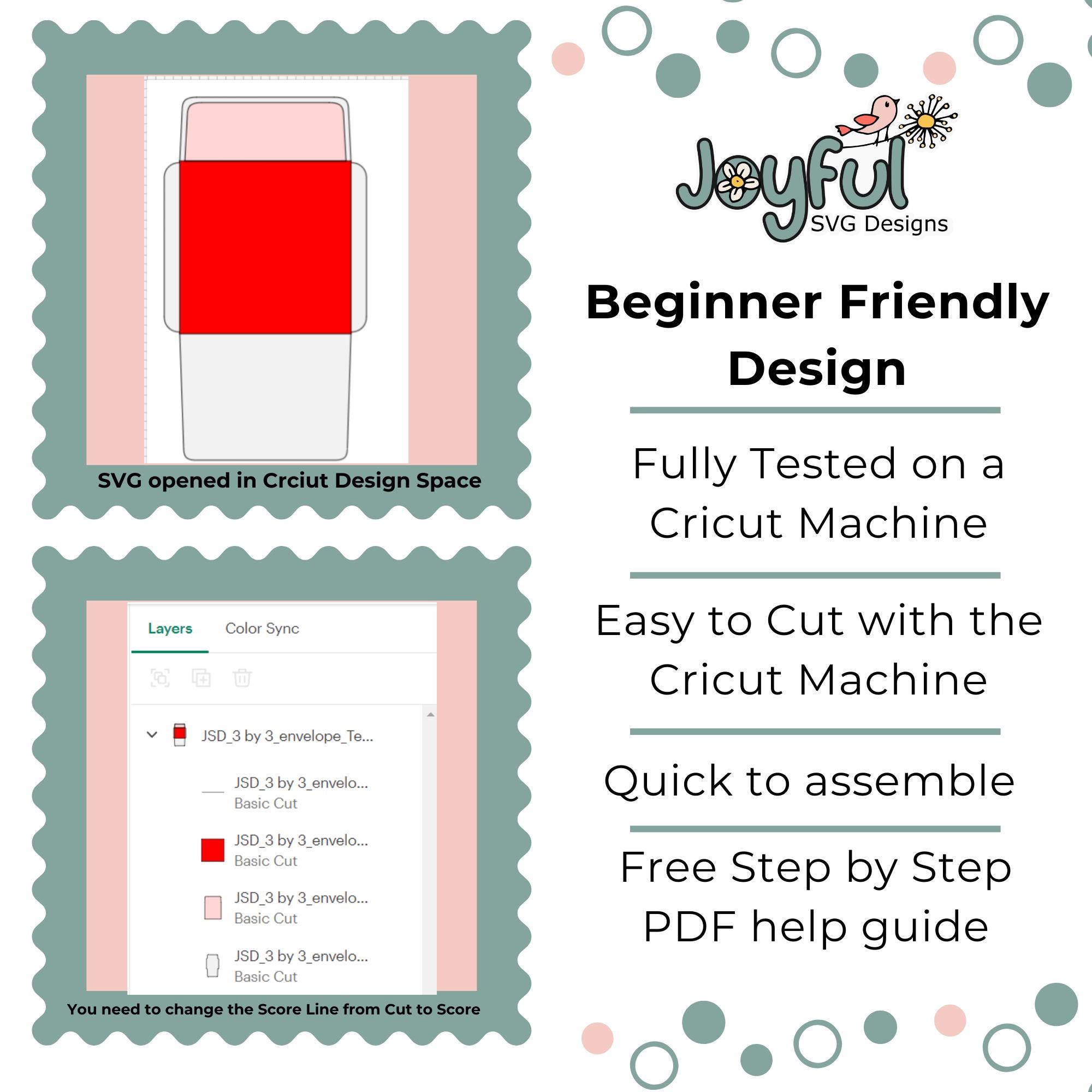 Square Envelope SVG Bundle, 3x3, 4x4, 5x5 & S40 Envelopes With Liners ...