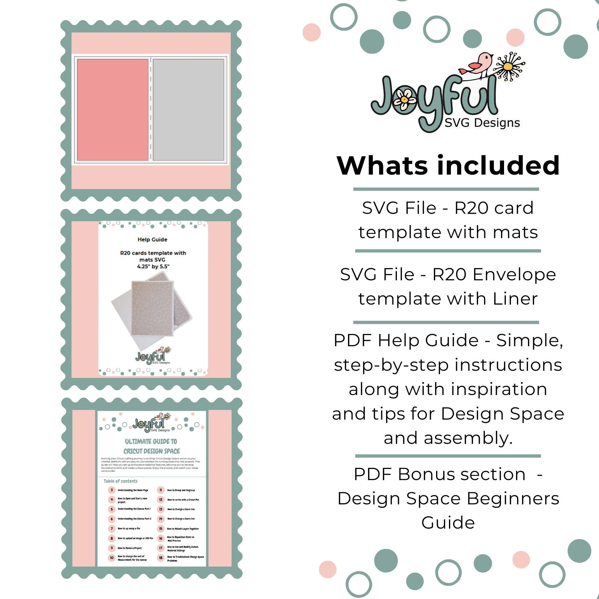R20 Card Template SVG, Blank Card Template SVG, DIY Card Template, 4.25 ...