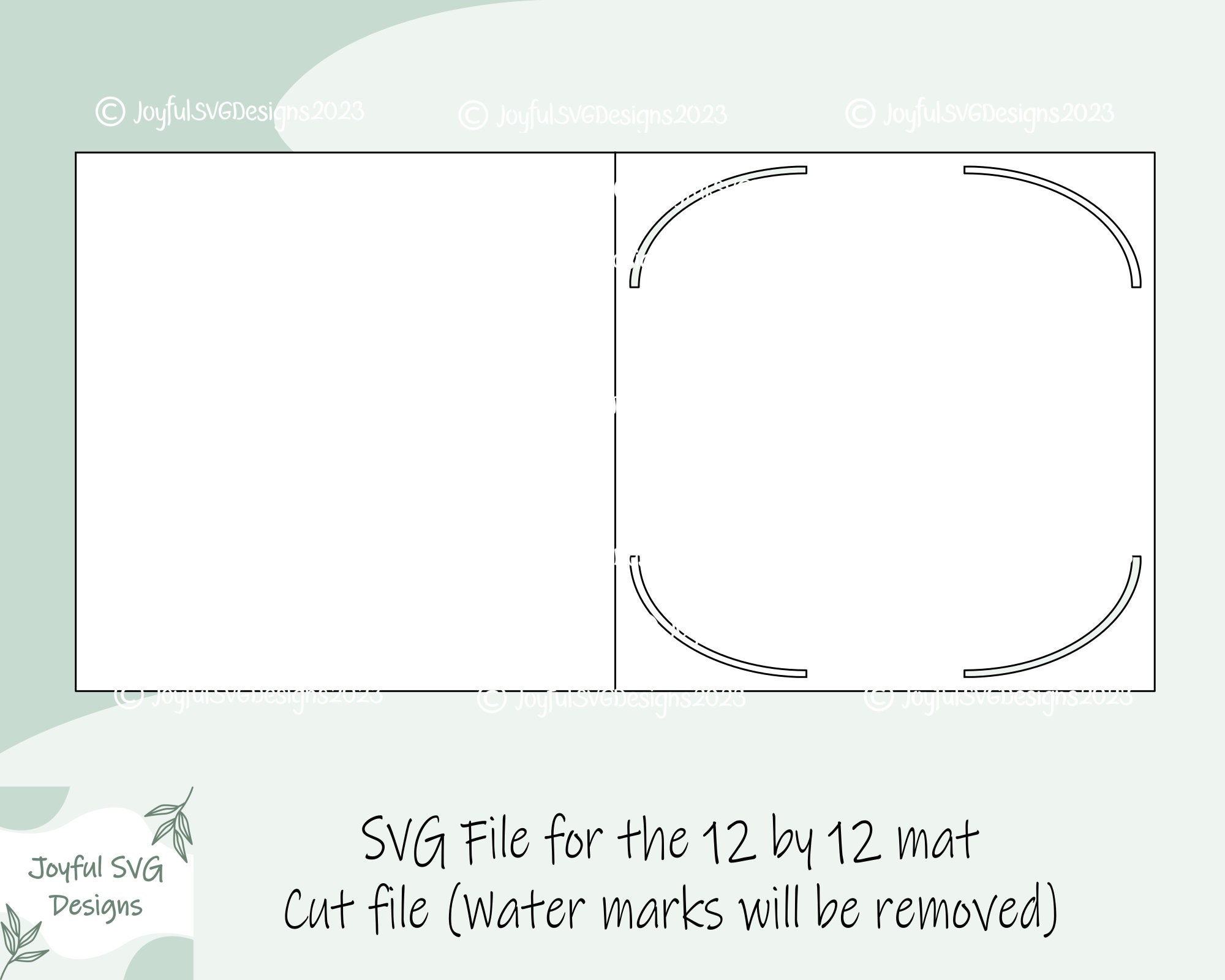 SVG: S40 Insert Card Corners Template SVG, DIY Card Template, 4.75 ...