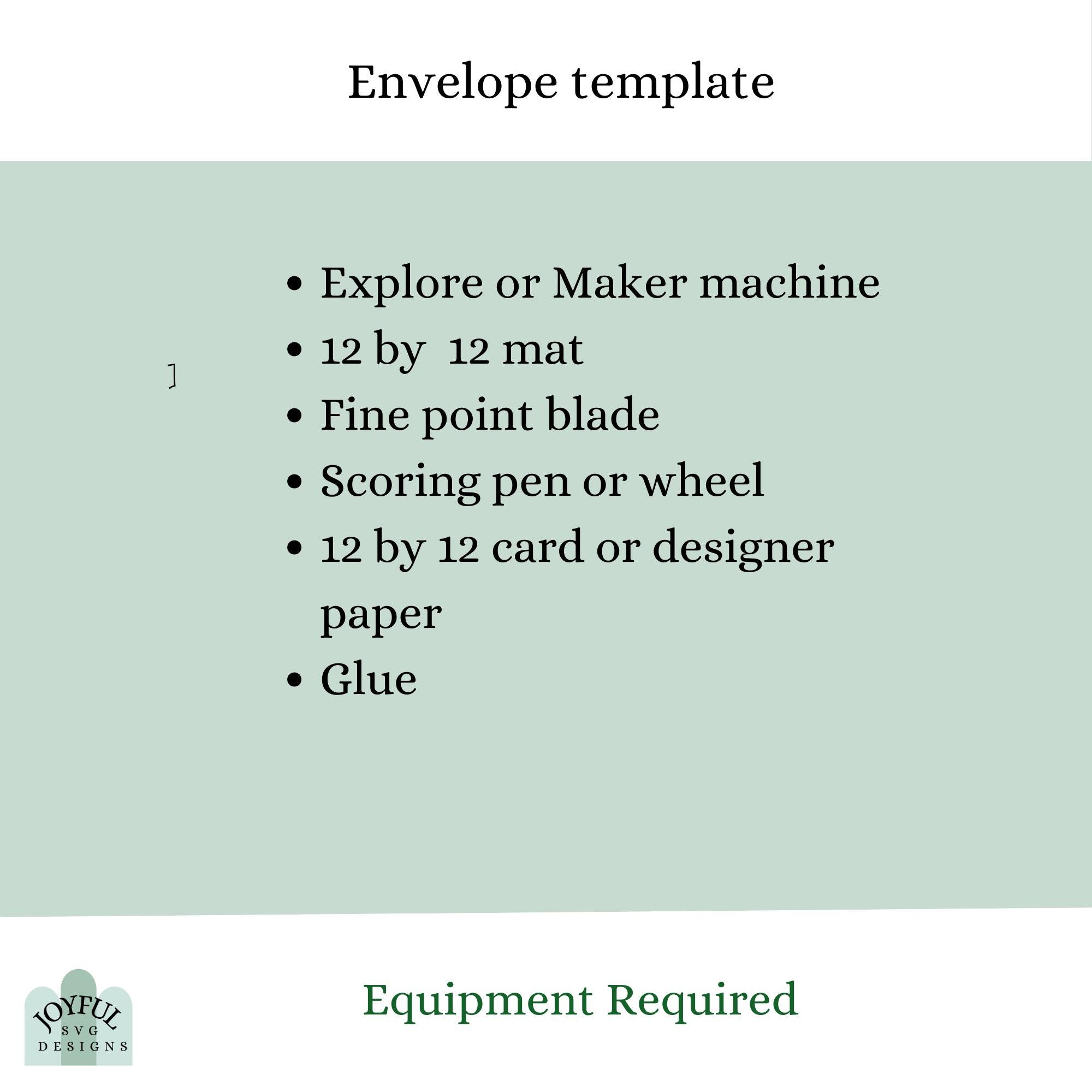 Square Envelope Template SVG Suitable for 5 by 5 Cards. Envelope With ...