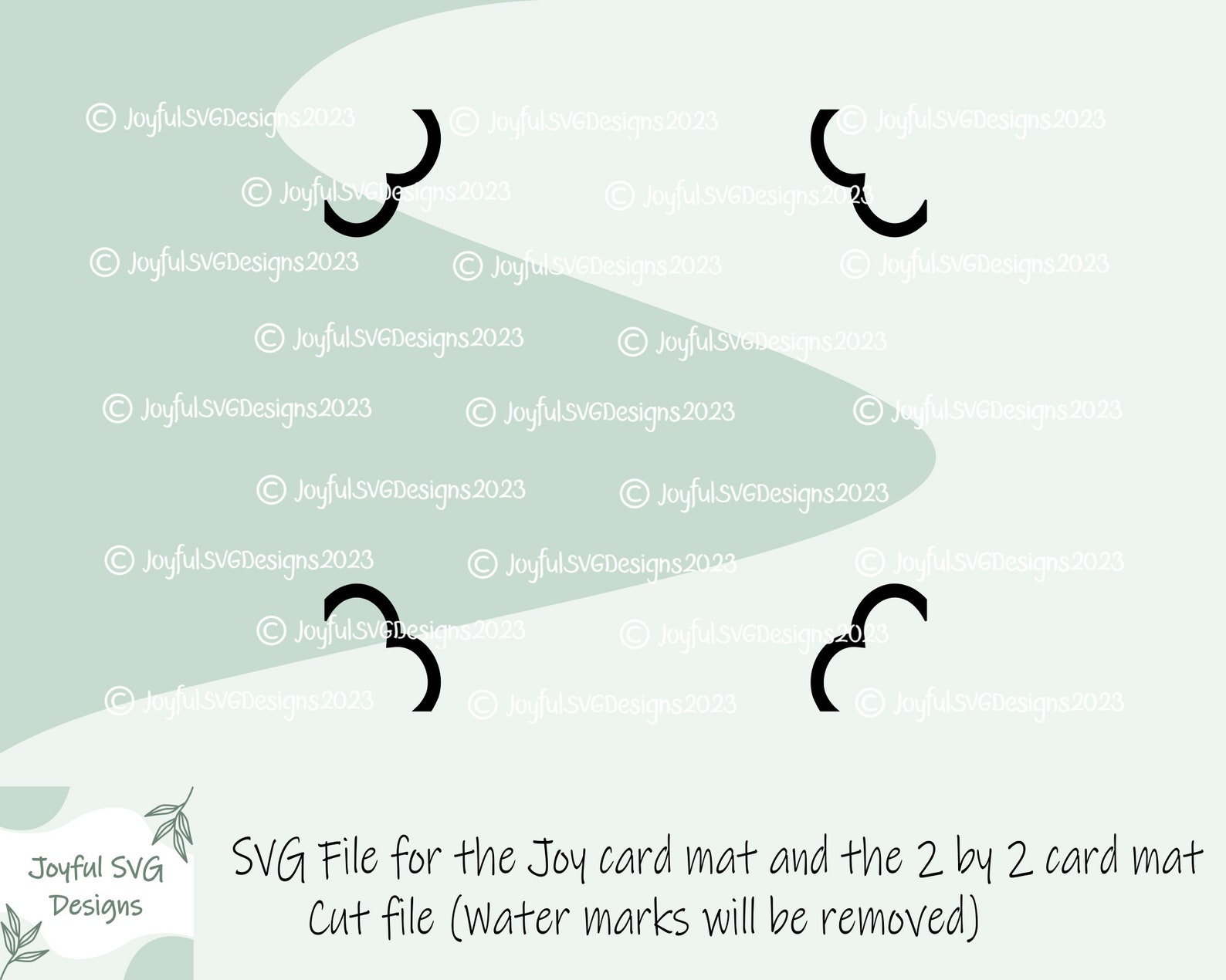 SVG: S40 Insert Card Corners Template SVG, DIY Card Template, 4.75 ...