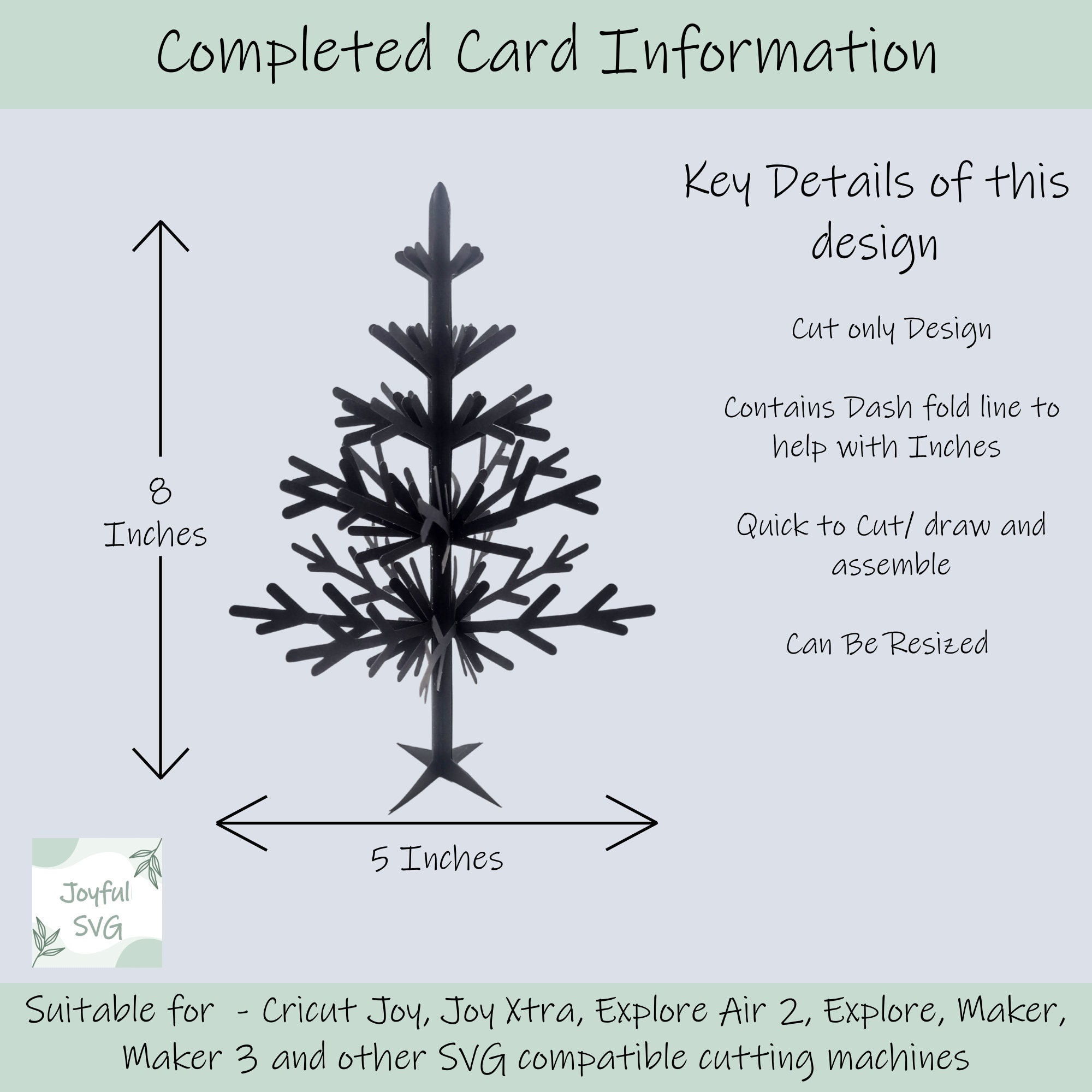 SVG: 3D Standing Fir Tree SVG for Cricut Easy Christmas Décor DIY Table ...