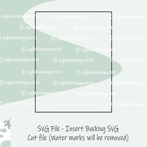 SVG: Insert Card Template With Corners SVG, DIY Card Template, 4.25 ...