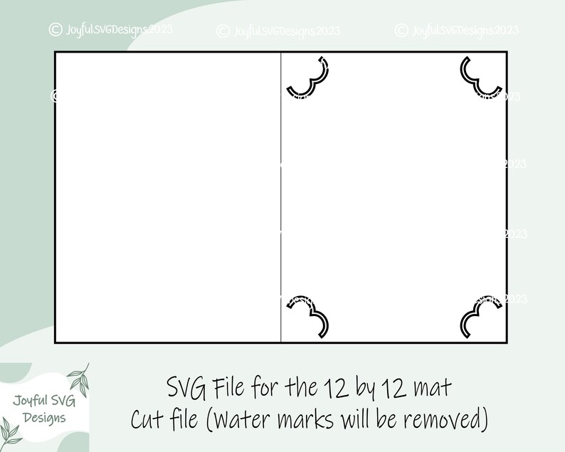 SVG: R10 Corner Cut Template, Insert Card Template SVG, DIY Card ...
