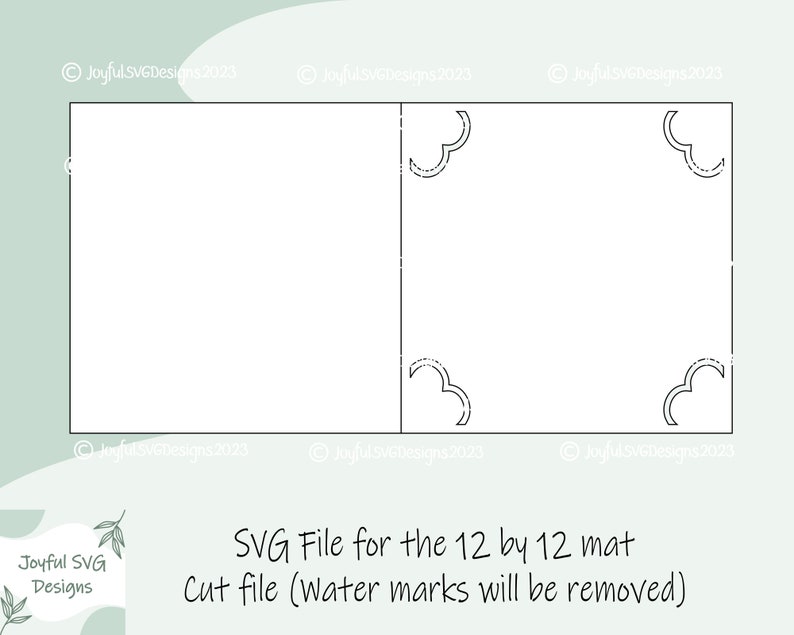 SVG: S40 Insert Card Corners Template SVG, DIY Card Template, 4.75 ...