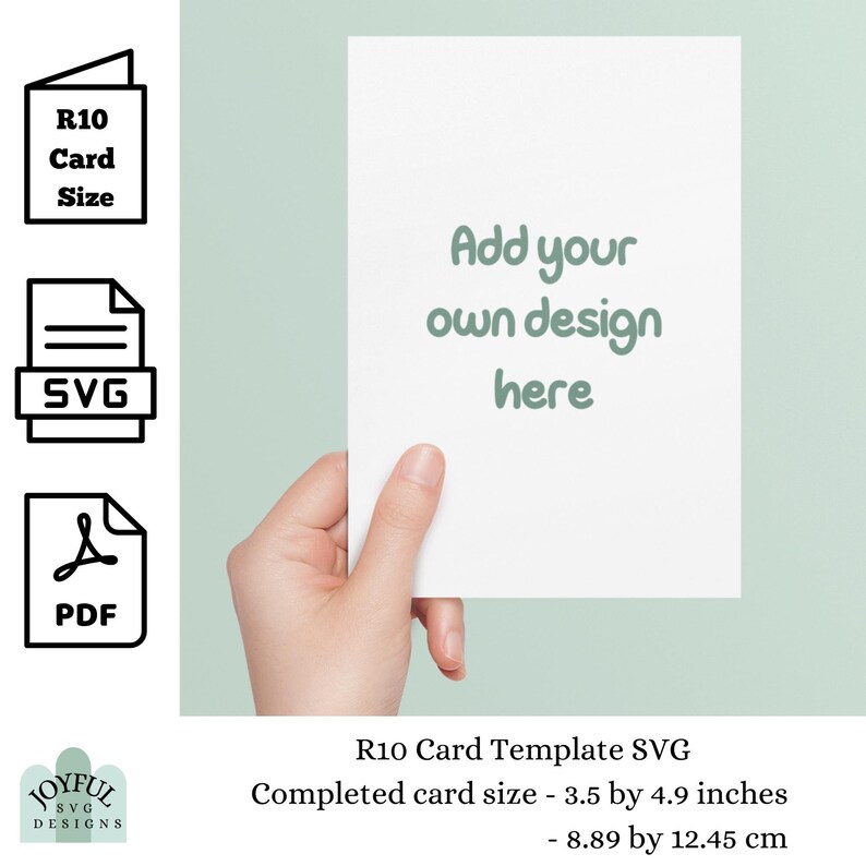 R10 Card Template SVG, Card Template SVG, DIY Card Template, 3.5 Inches ...