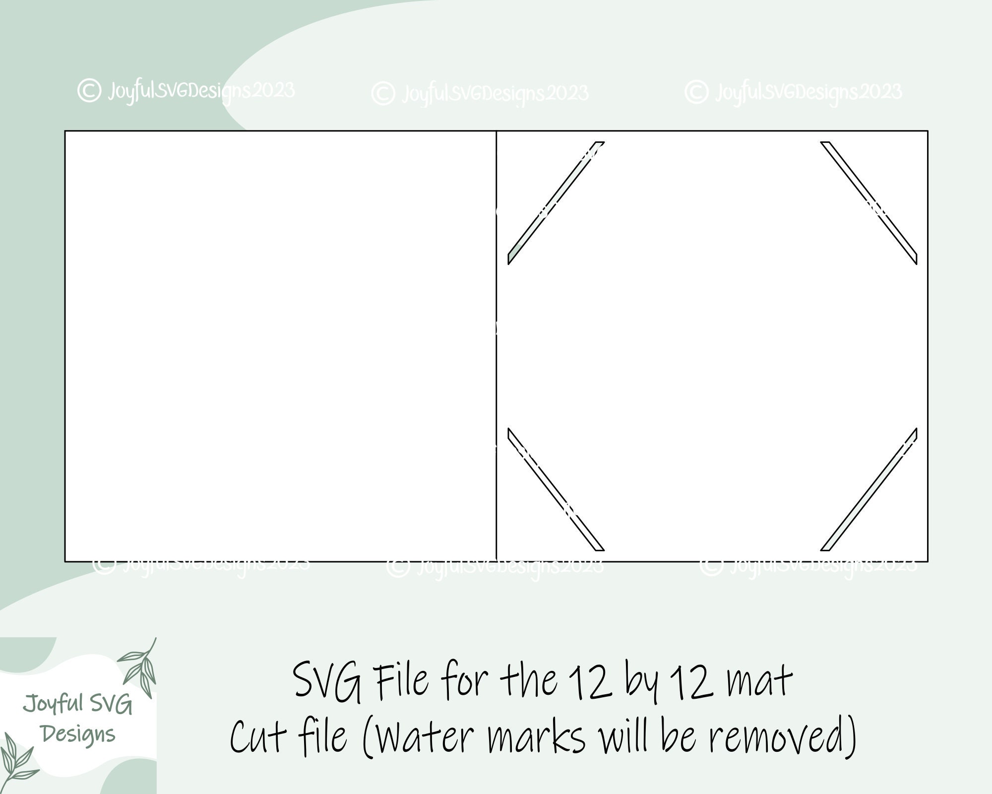 SVG: S40 Insert Card Corners Template SVG, DIY Card Template, 4.75 ...