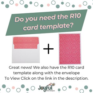 Envelope Template SVG for R10 Cards, Easy DIY Envelope File for Cricut ...